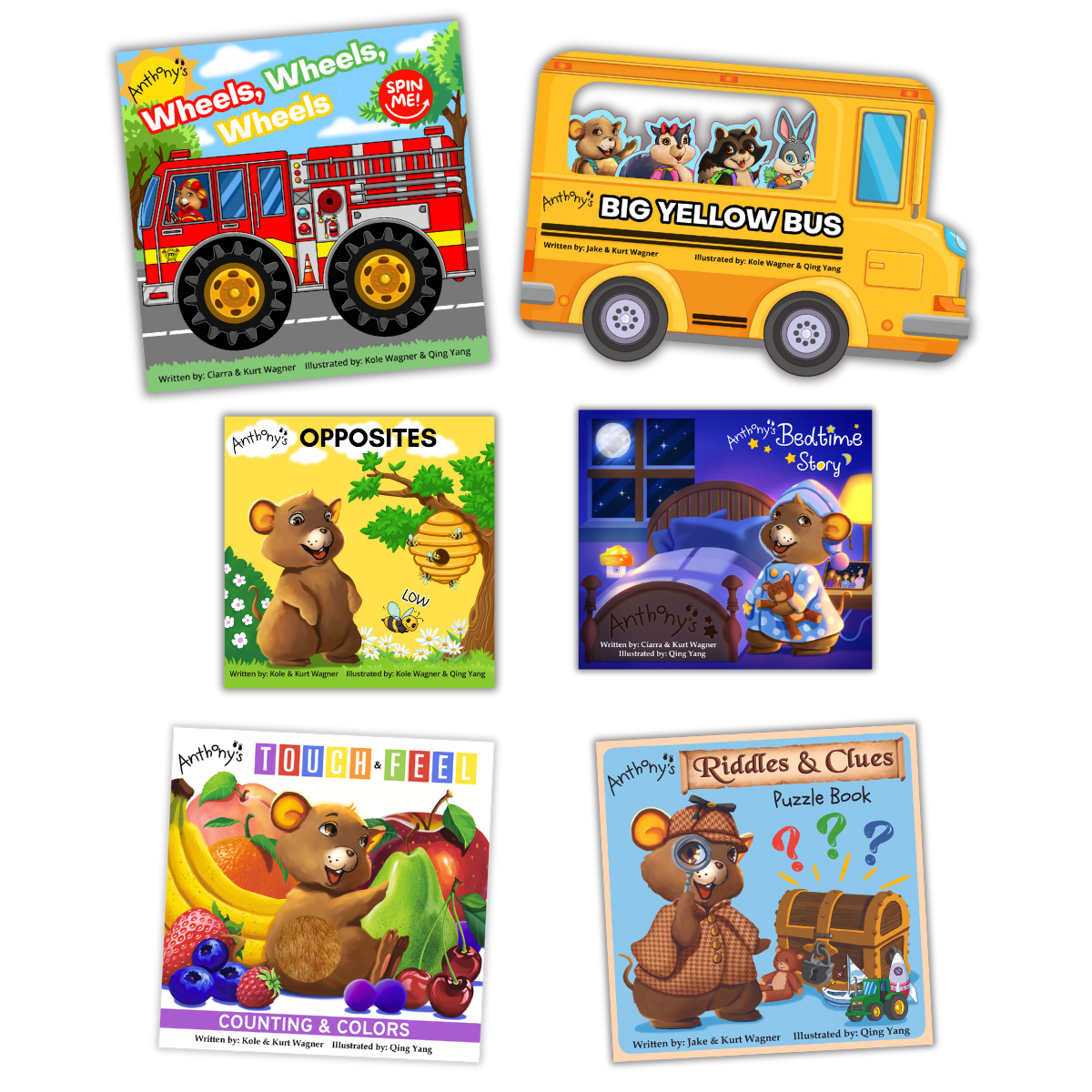 Interactive Board Book Bundle – Anthony's Adventures